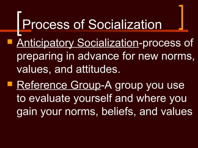 Sociology Chapter 4 socialization and the self | PPT