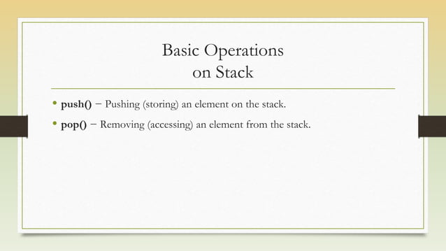 Chapter 4 stack | PPT