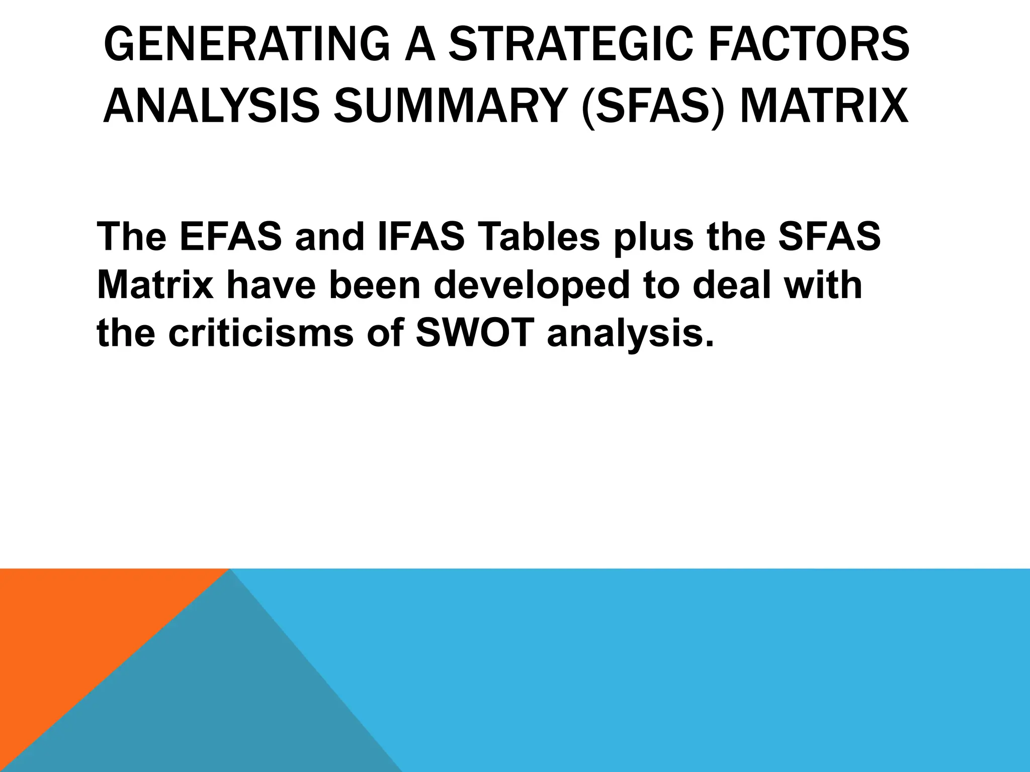 Chapter 4 - Strategy Formulation, Situation Analysis & Business ...