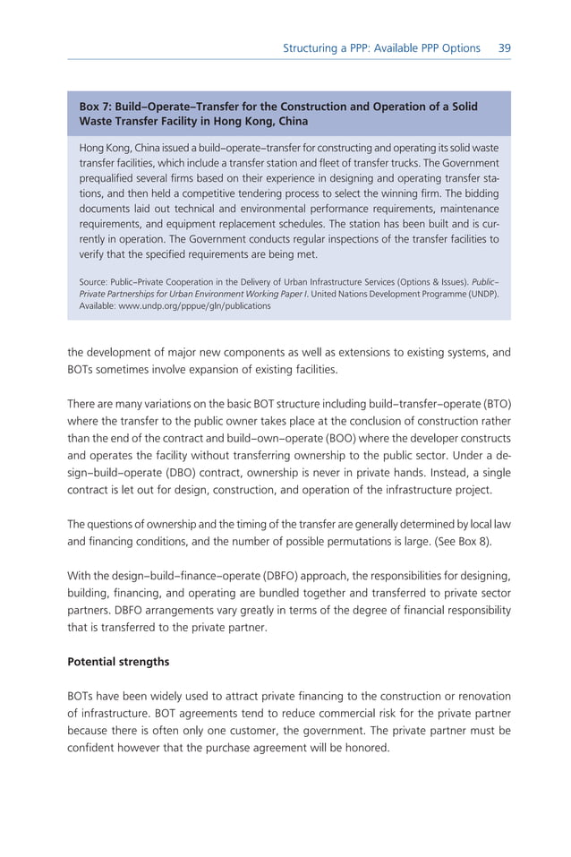 Chapter4 structuring a ppp (available ppp options) | PDF