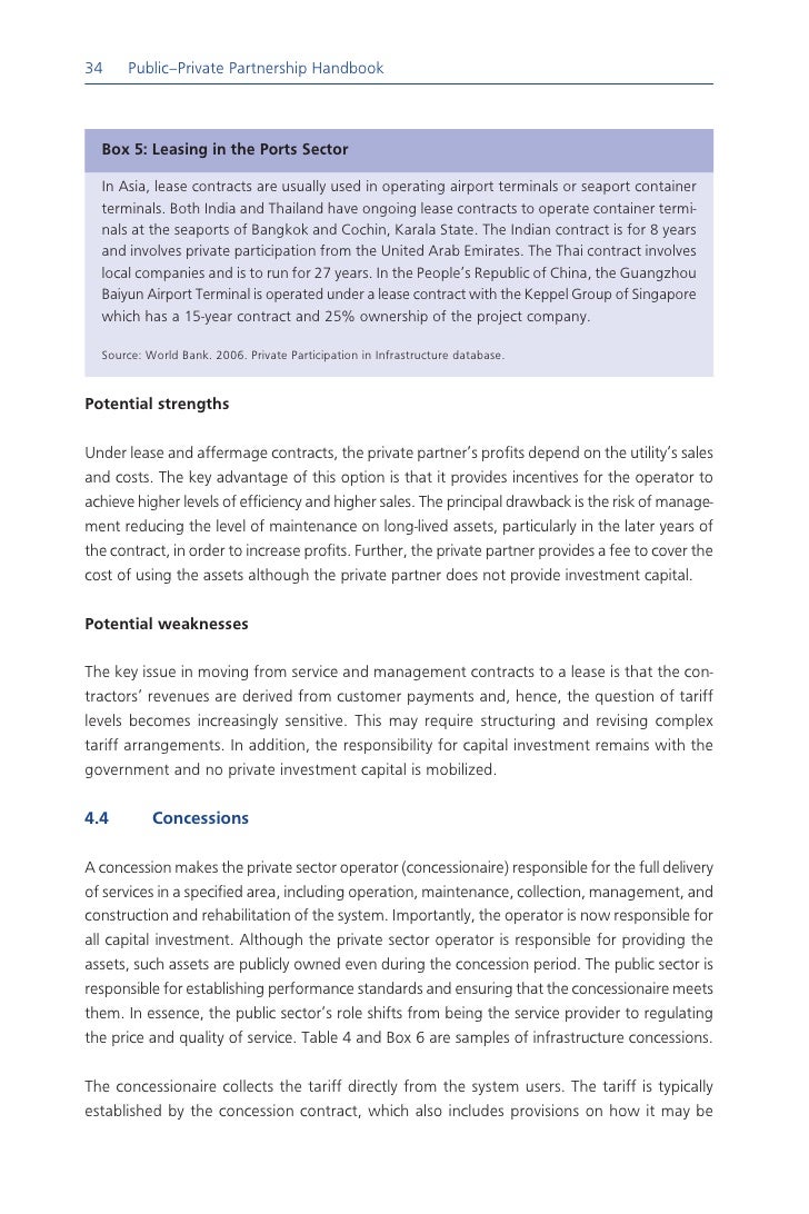 Chapter4 structuring a ppp (available ppp options)