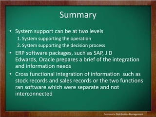Distribution Management System | PPTX