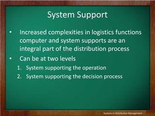 Distribution Management System | PPTX