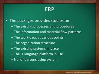 Distribution Management System | PPTX