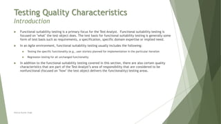Chapter 4 - Testing Quality Characteristics | PPTX
