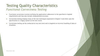 Chapter 4 - Testing Quality Characteristics | PPTX