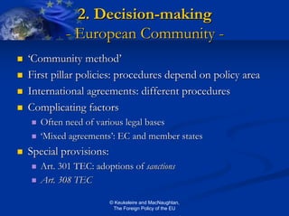 Chapter 4 the eu's foreign policy system - policy-making | PPT