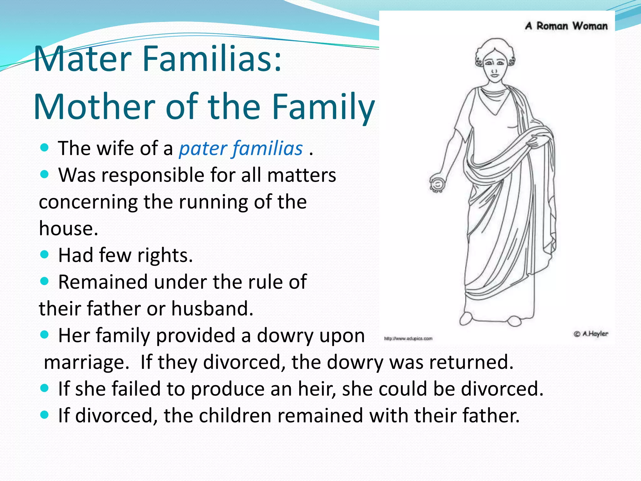 Chapter 4 The Roman Family | PPTX