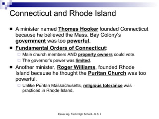 Chapter 4 Thirteen English Colonies | PPT