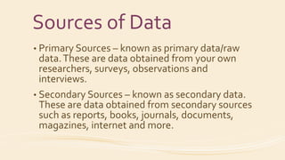 Chapter 4 Understanding Data and Ways to Systematically Collect Data | PPTX