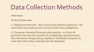 Chapter 4 Understanding Data and Ways to Systematically Collect Data | PPTX