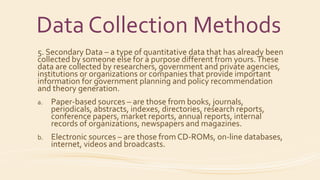 Chapter 4 Understanding Data and Ways to Systematically Collect Data | PPTX