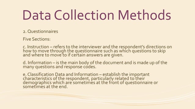 Chapter 4 Understanding Data And Ways To Systematically Collect Data 