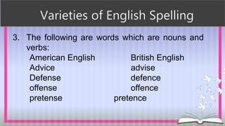 Chapter 4- varieties of English, AME, BRE, BLACK ENGLISH, SINGLISH ...