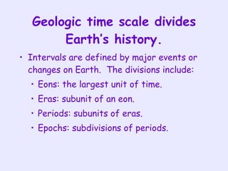 Chapter 4 Views of Earth's Past | PPT | Geology | Science