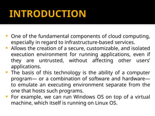 VIRTUALIZATION -- Parallel Computing -- II | PPT