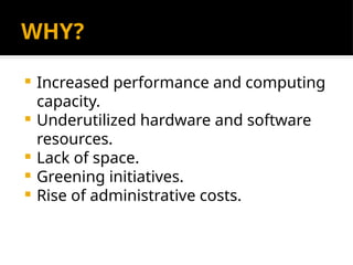 VIRTUALIZATION -- Parallel Computing -- II | PPT