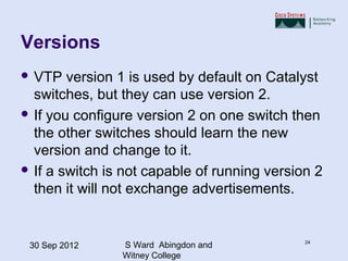 Chapter 4 vtp | PPT | Computer Networking | Computing