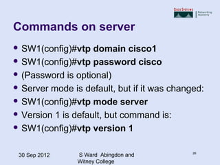 Chapter 4 vtp | PPT | Computer Networking | Computing