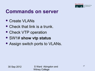 Chapter 4 vtp | PPT | Computer Networking | Computing