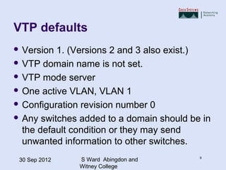 Chapter 4 vtp | PPT | Computer Networking | Computing