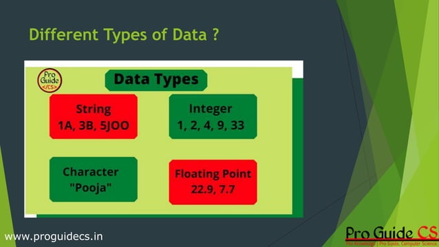 Chapter 4 what is data and data types