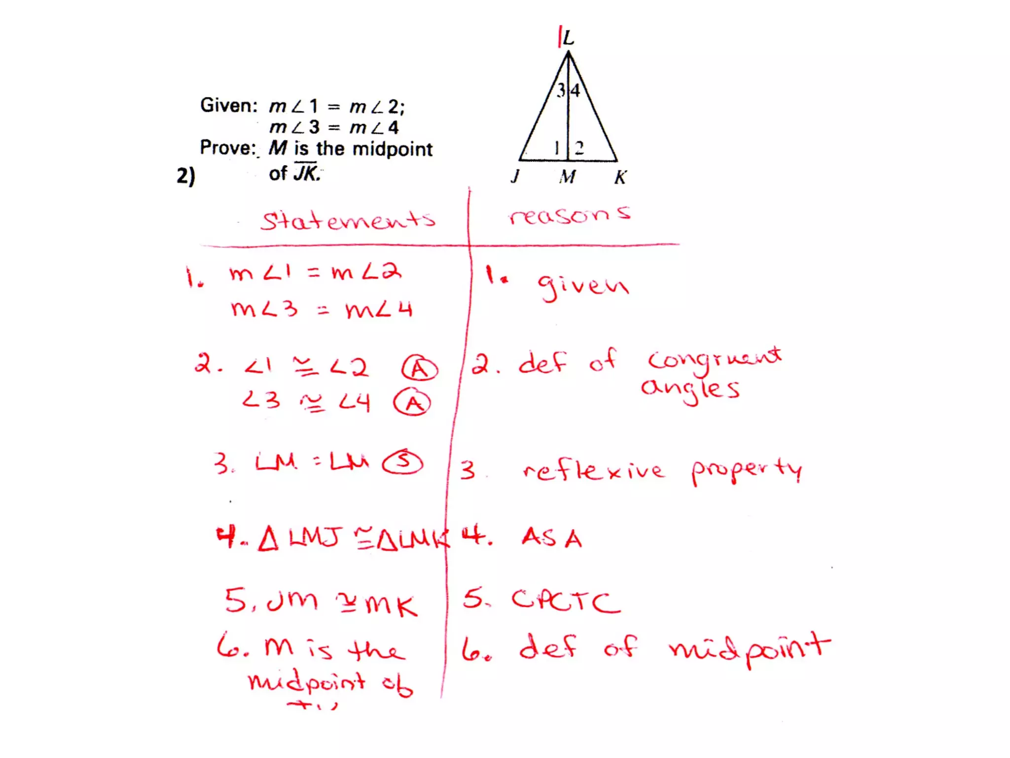 Chapter 4 Worksheet Proofs | PPT
