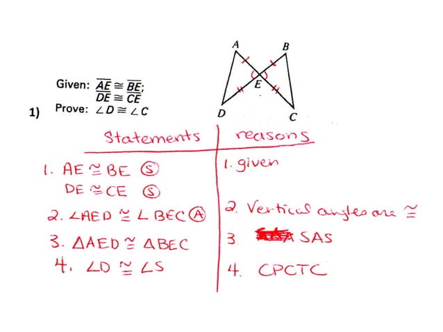 Chapter 4 Worksheet Proofs | PPT