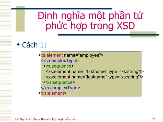 Chapter 4 xml schema | PPT