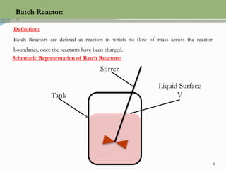 It is a presentation PPT of a CSTR Reactor | PPTX | Chemistry | Science