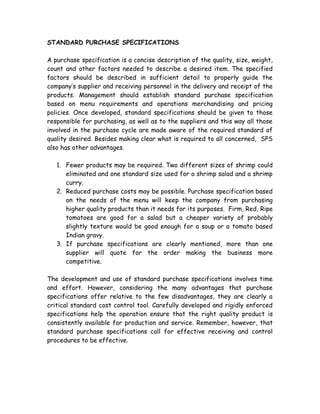 Chapter 40 f& b standards | DOC