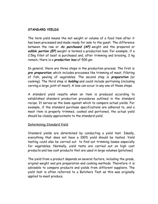 Chapter 40 f& b standards | DOC