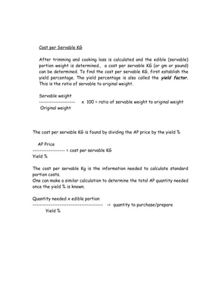 Chapter 40 f& b standards | DOC