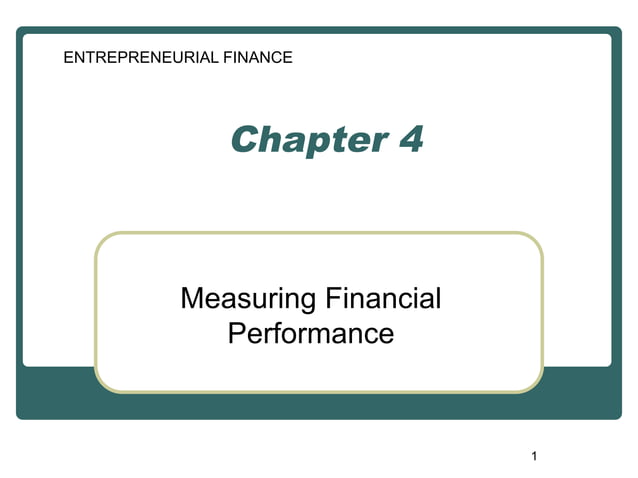 Measuring financial performance | PDF