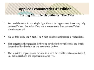 Chapter 4 (1).pptx applied Econometrics SlideShare | PPTX | Science
