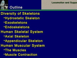 Locomotion and Support Systems | PPT