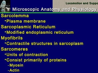 Locomotion and Support Systems | PPT