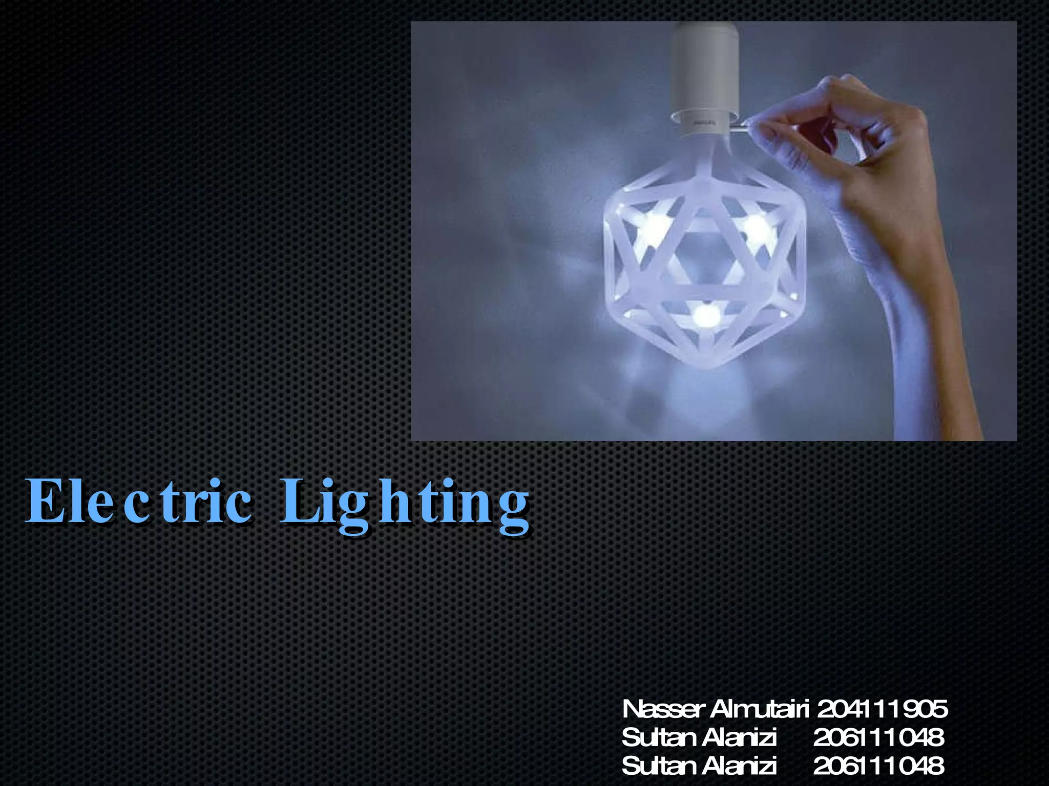 GreenStudio - Chapter 4 2 8 Electric Lighthing | PPT