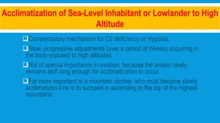 Chapter 43. high altitude, aviation & space physiology | PPTX