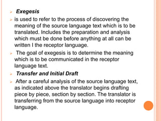 Implicit Meaning and Steps in a translation Project | PPT