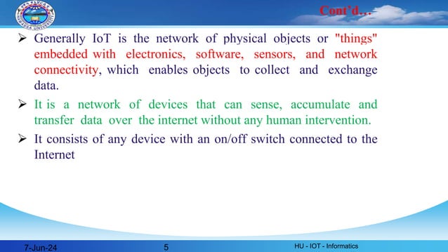 Chapter 4 & 5 Emerging Technology Writeup.pptx | Internet of Things ...