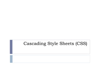 Chapter 4a cascade style sheet css | PPT