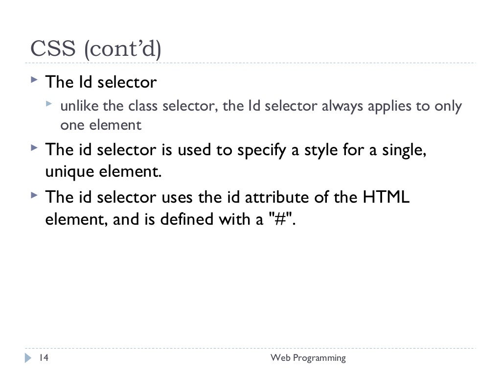 Chapter 4a cascade style sheet css