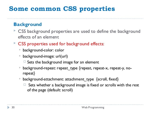Chapter 4a cascade style sheet css
