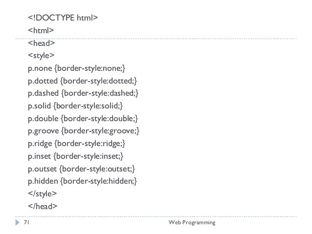 Chapter 4a cascade style sheet css