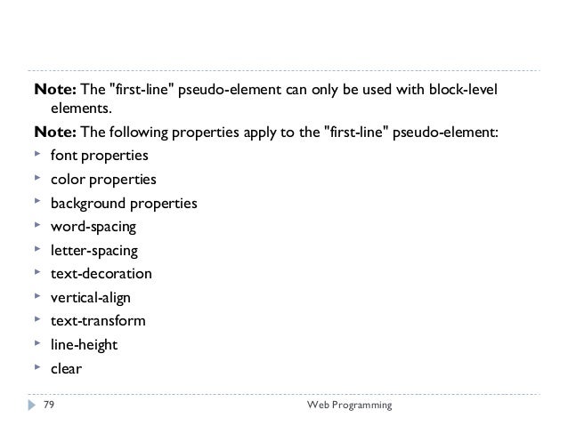Chapter 4a cascade style sheet css