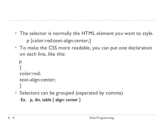 Chapter 4a cascade style sheet css