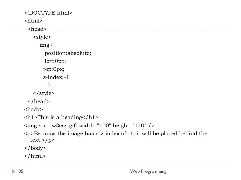 Chapter 4a cascade style sheet css