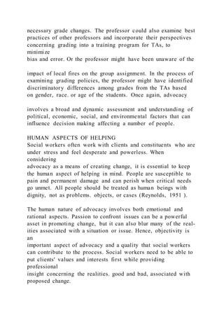 Chapter 4 ADVOCACY IN SOCIAL WORK Learning Objectives A | DOCX