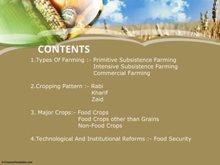 Chapter 4 Agriculture Class 10 Geography | PPT